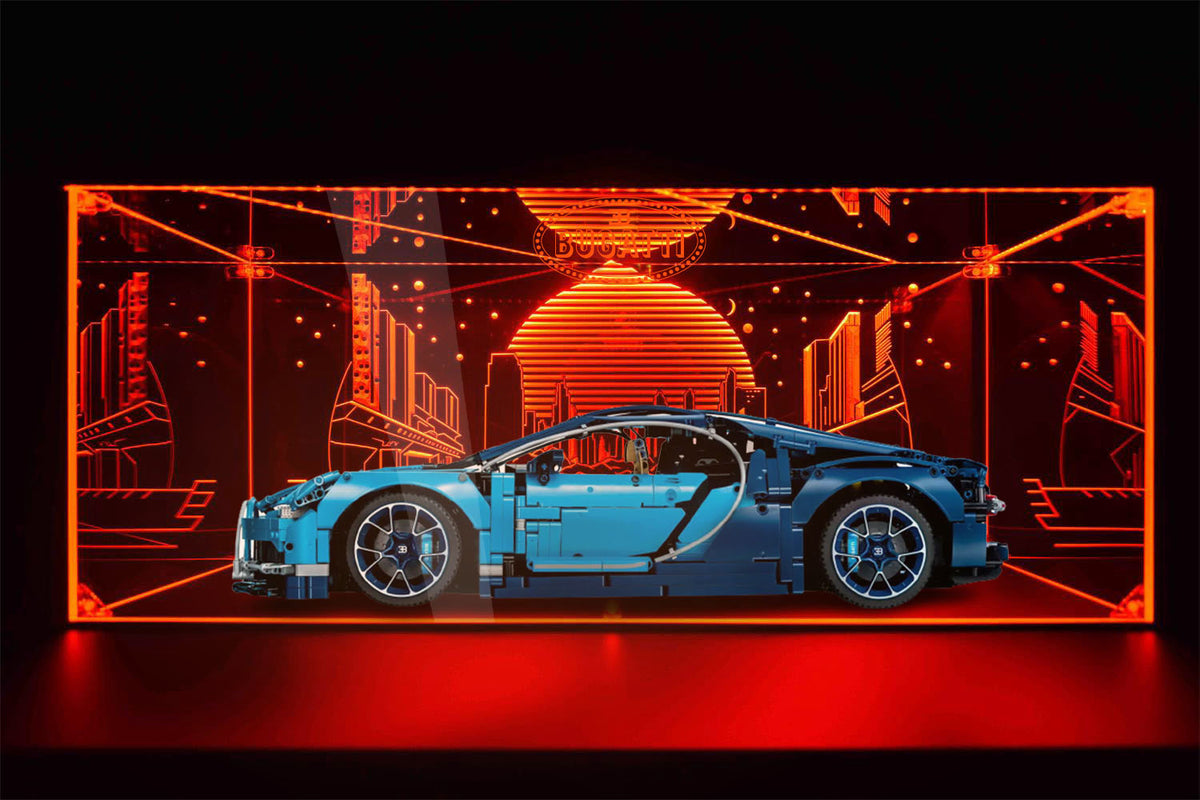 LED Display Case For Lego Bugatti Chiron 42083 | PROLEDSIGN