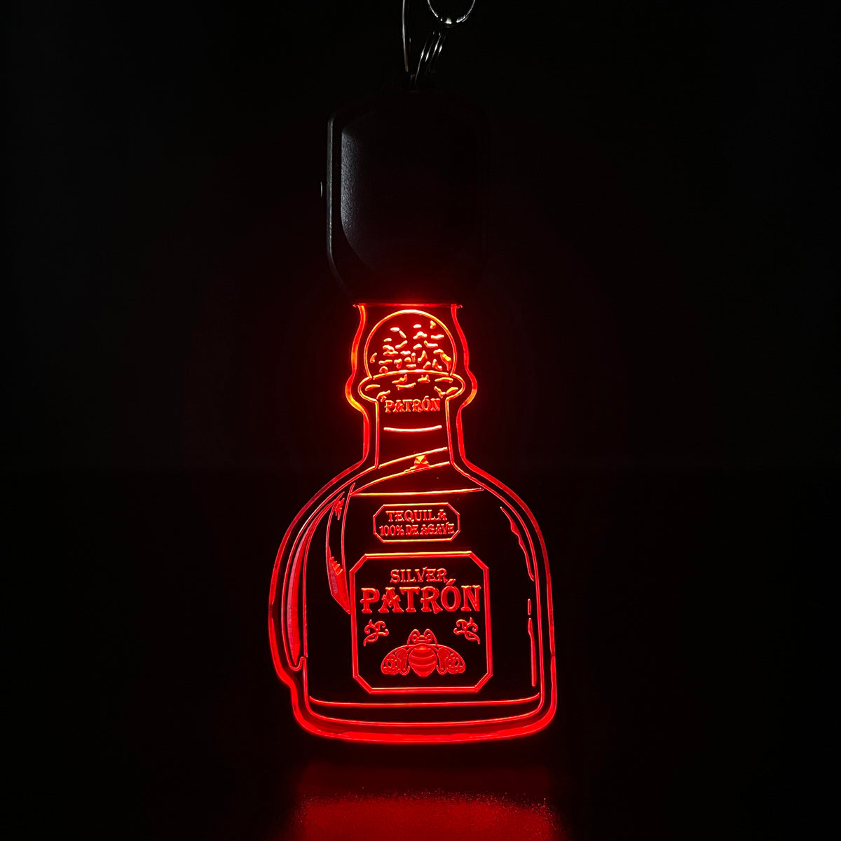 Patron Tequila Beer LED Light Acrylic Keychain