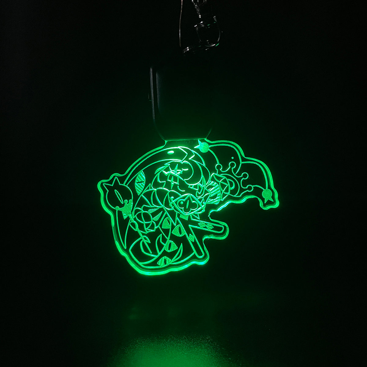 Shadow Milk Cookie LED Light Acrylic Keychain