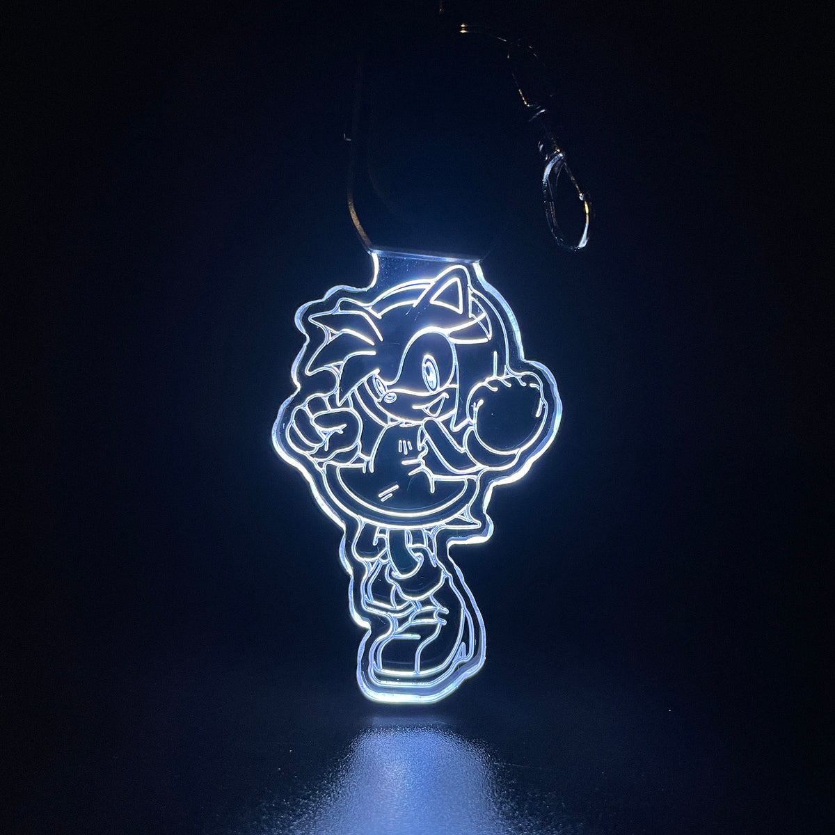 Amy Rose LED Light Acrylic Keychain