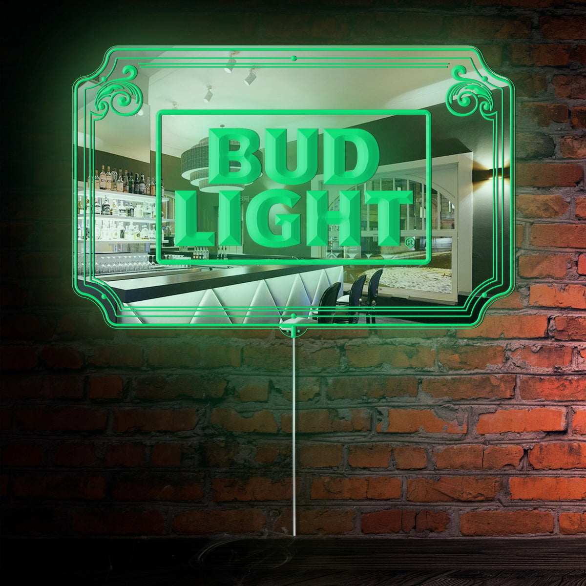 Bud Light RGB LED Neon Sign w/ Mirror Backing | ProLED Sign