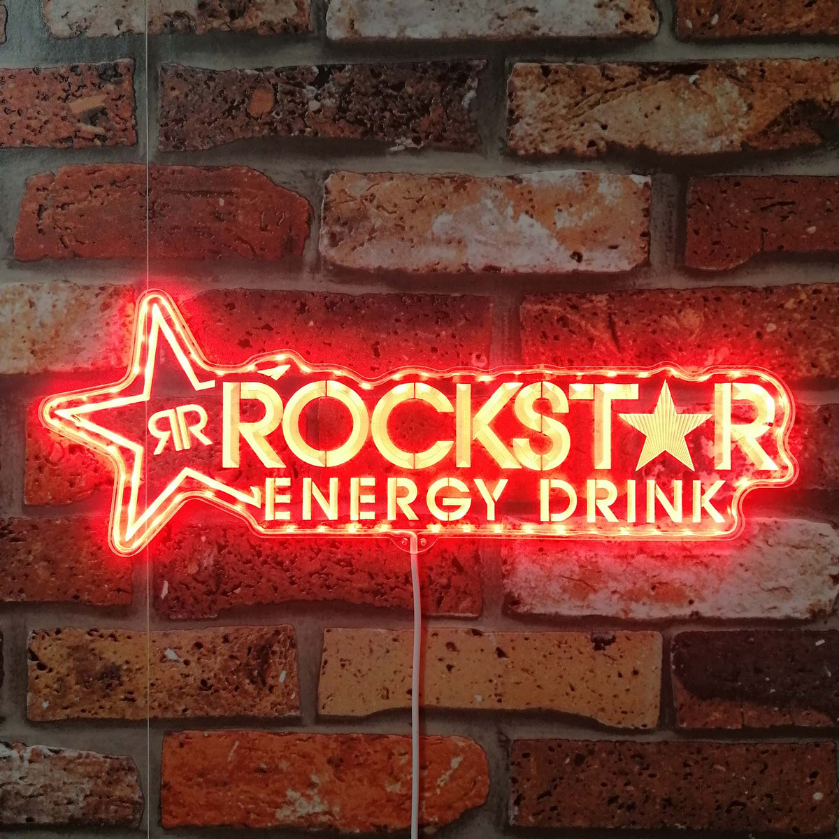 Rockstar Energy Dynamic RGB Edge Lit LED Sign | PROLEDSIGN