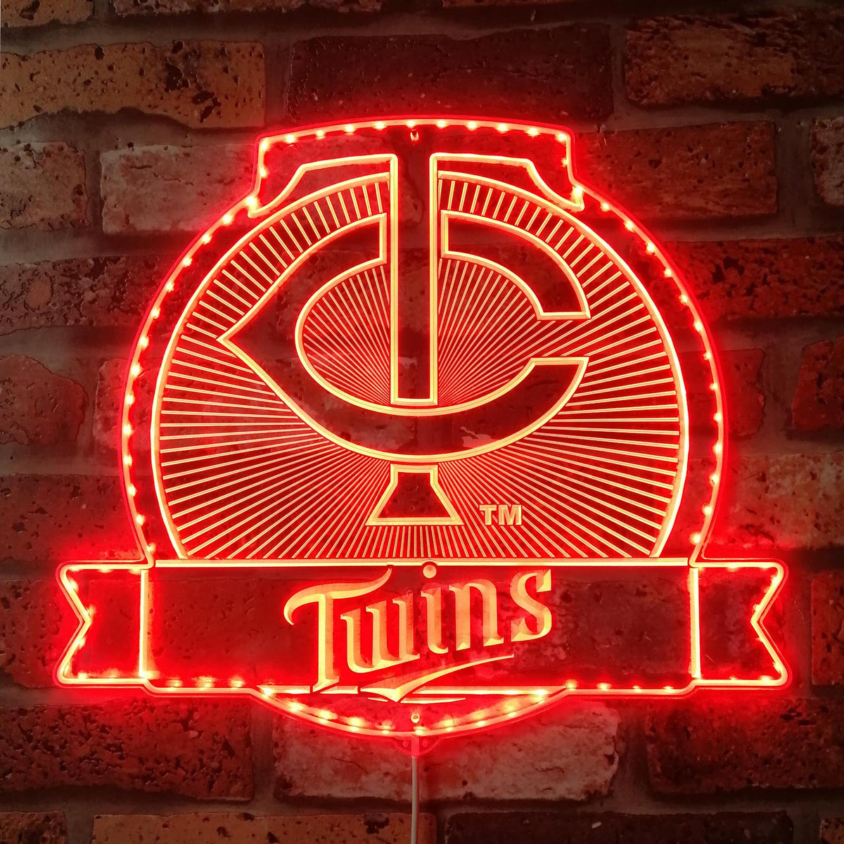 Minnesota Twins Dynamic RGB Edge Lit LED Sign | PROLEDSIGN