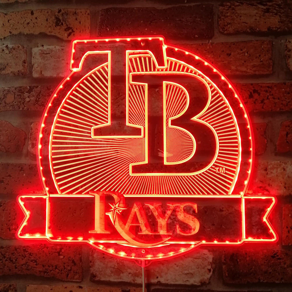 Tampa Bay Rays Dynamic RGB Edge Lit LED Sign | PROLEDSIGN