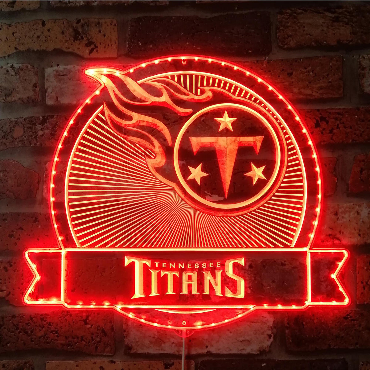 Tennessee Titans Dynamic RGB Edge Lit LED Sign | PROLEDSIGN