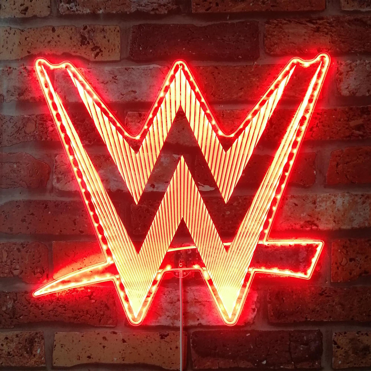 WWE Dynamic RGB Edge Lit LED Sign | PROLEDSIGN
