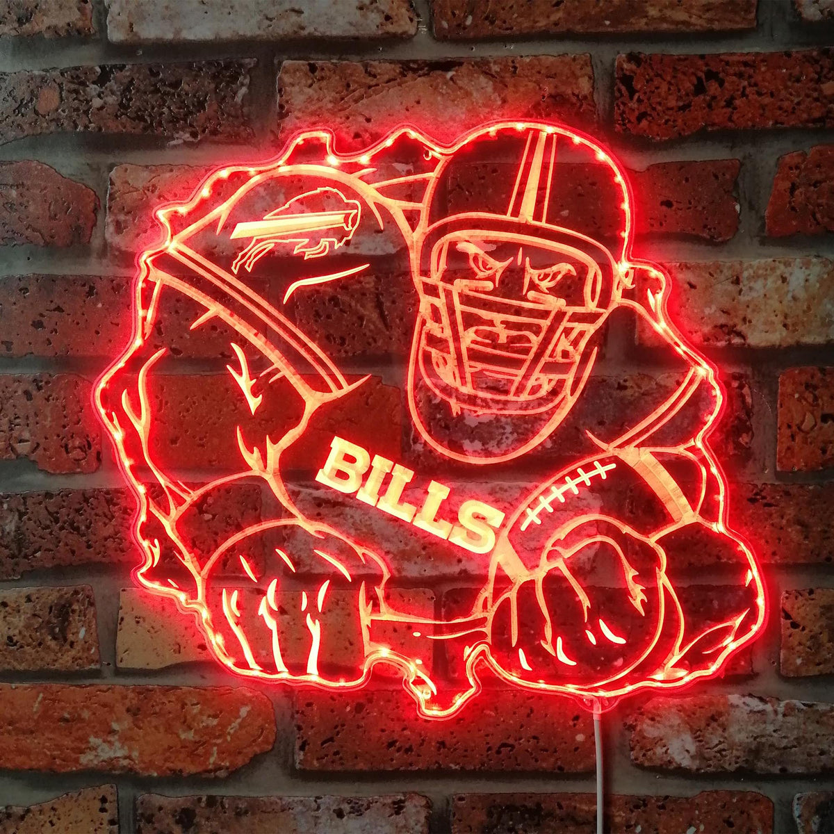 Buffalo Bills Player Dynamic RGB Edge Lit LED Sign | PROLEDSIGN
