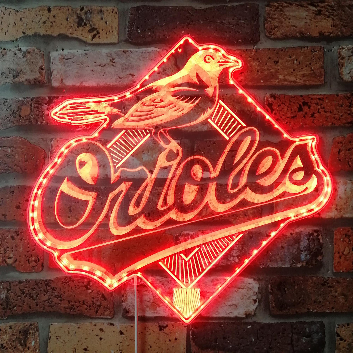 Orioles Dynamic RGB Edge Lit LED Sign | PROLEDSIGN