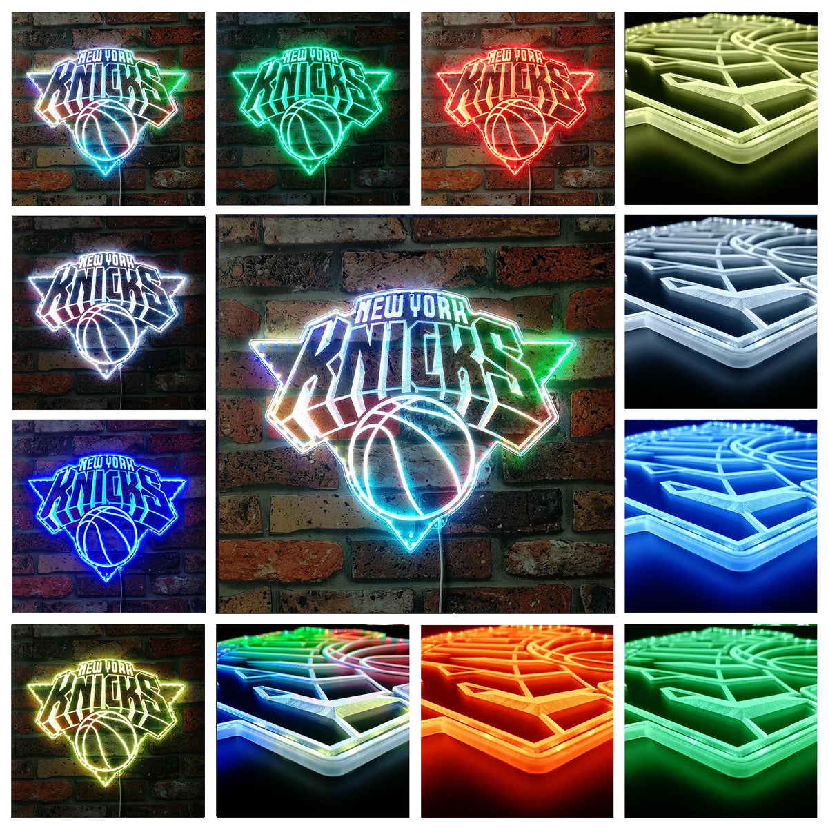 New York Knicks Dynamic RGB Edge Lit LED Sign | PROLEDSIGN