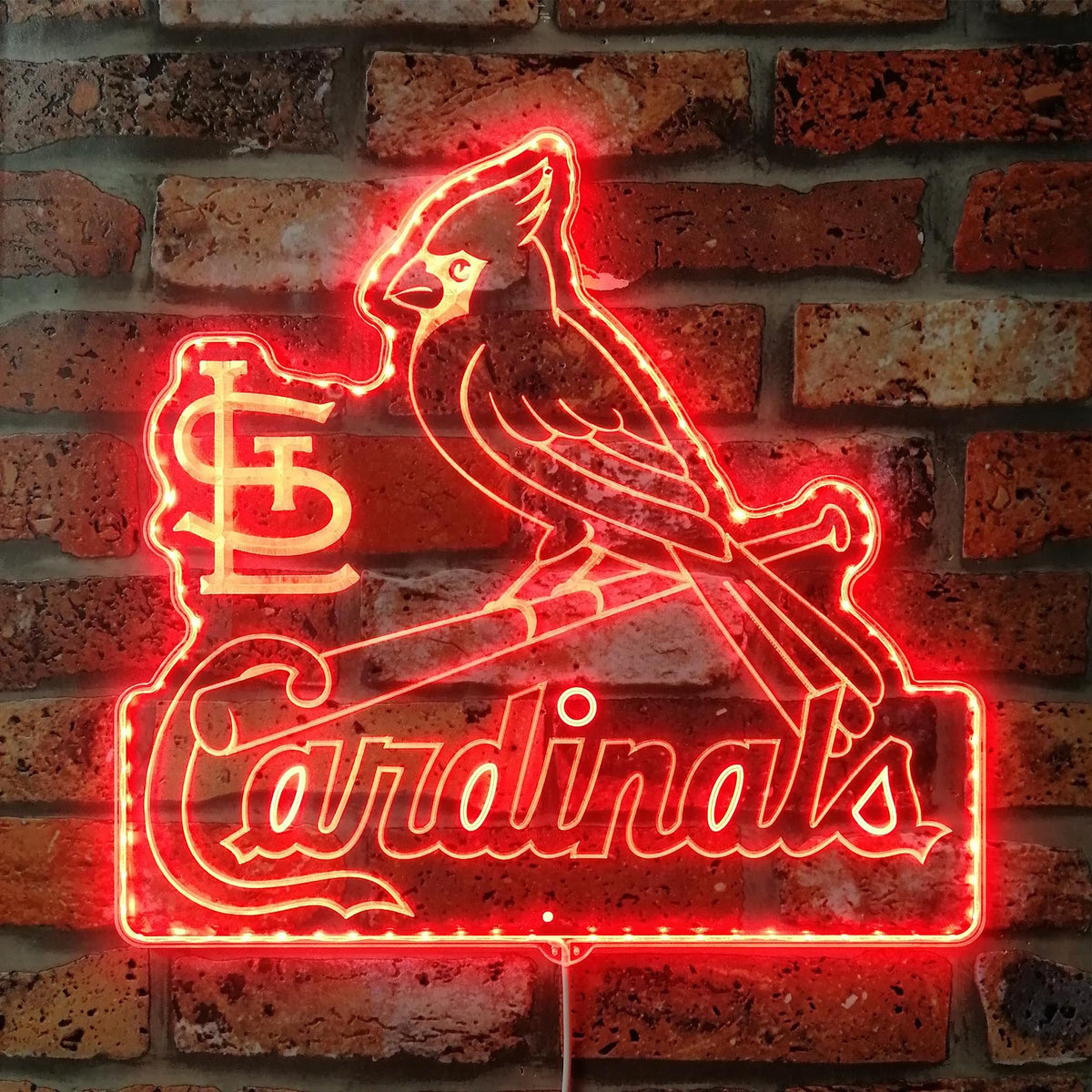 Saint Louis Cardinals Dynamic RGB Edge Lit LED Sign | PROLEDSIGN