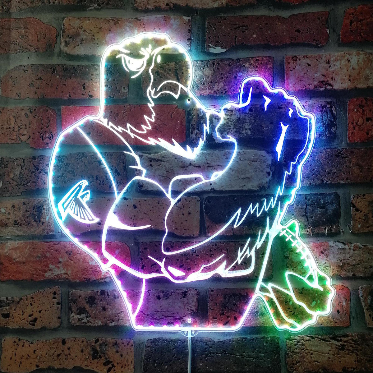 Atlantic Falcons NFL Dynamic RGB Edge Lit LED Sign | PROLEDSIGN