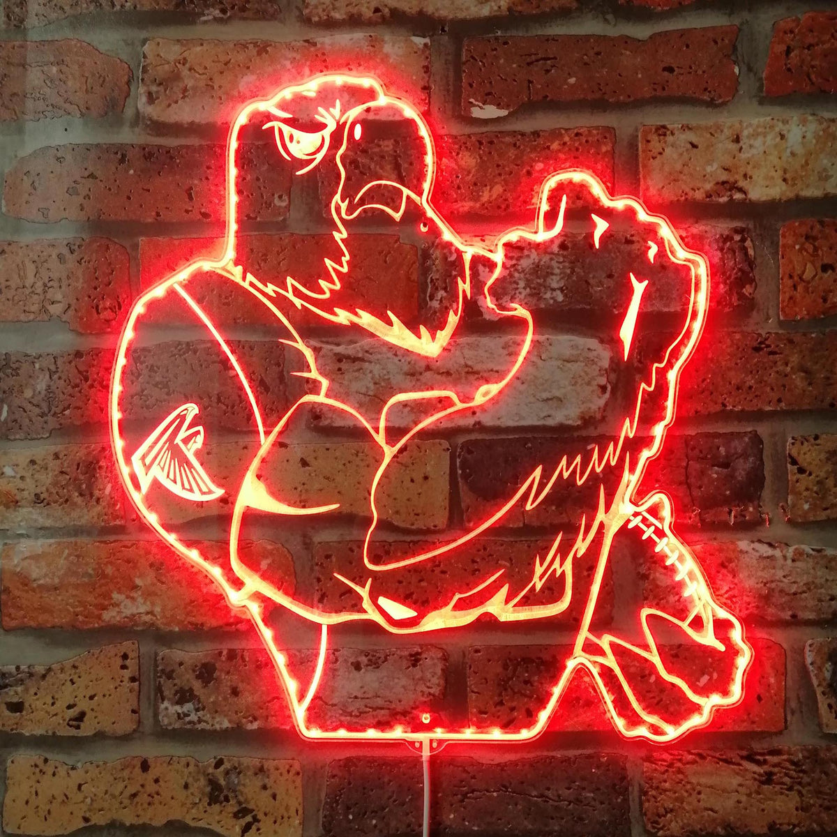Atlantic Falcons NFL Dynamic RGB Edge Lit LED Sign | PROLEDSIGN