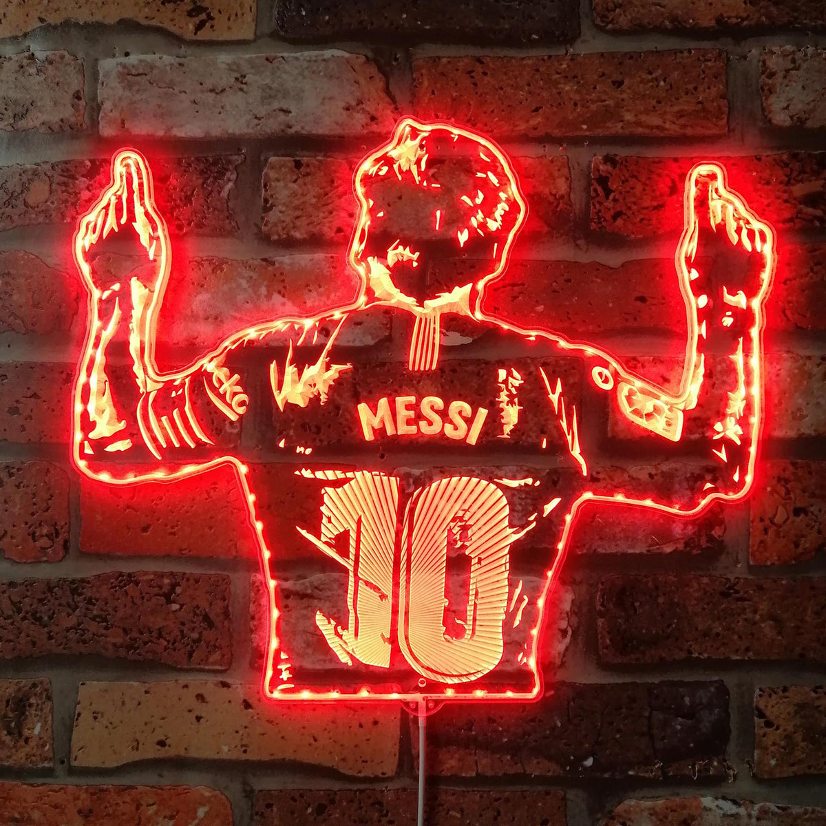 Messi Dynamic RGB Edge Lit LED Sign | PROLEDSIGN