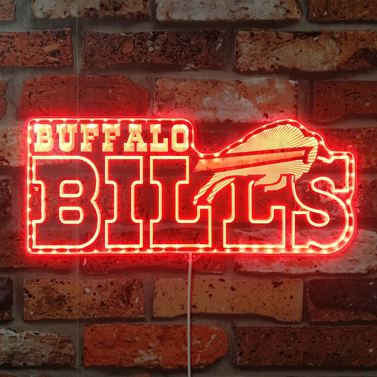 Buffalo Bills Dynamic RGB Edge Lit LED Sign | PROLEDSIGN