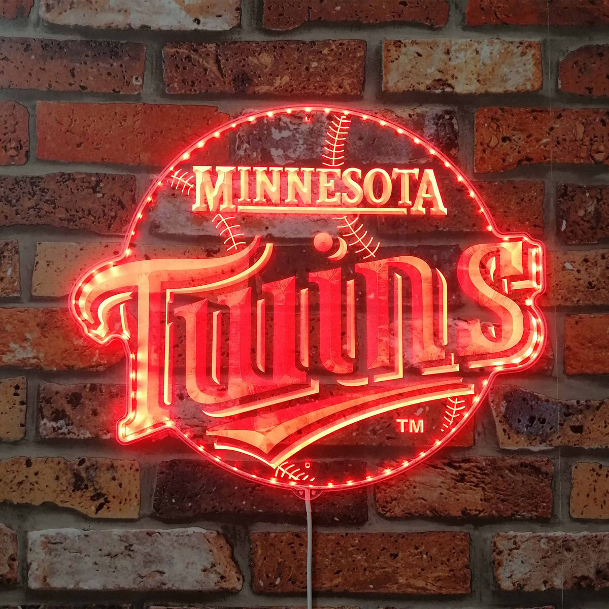 MLB Minnesota Twins Dynamic RGB Edge Lit LED Sign | PROLEDSIGN