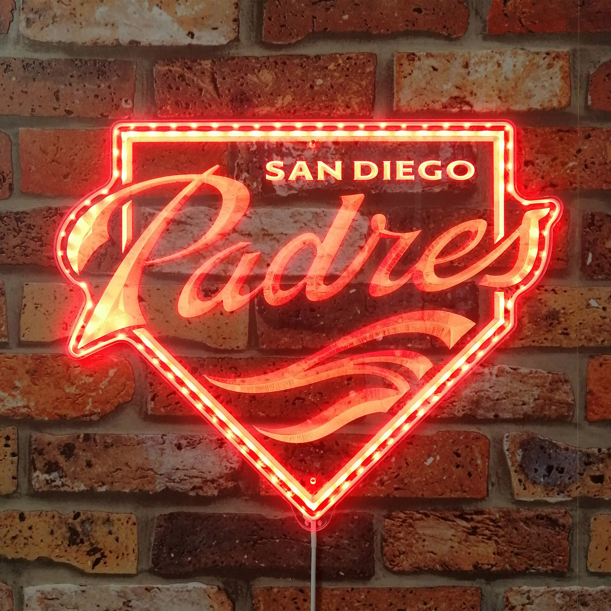 San Diego Padres Dynamic RGB Edge Lit LED Sign | PROLEDSIGN