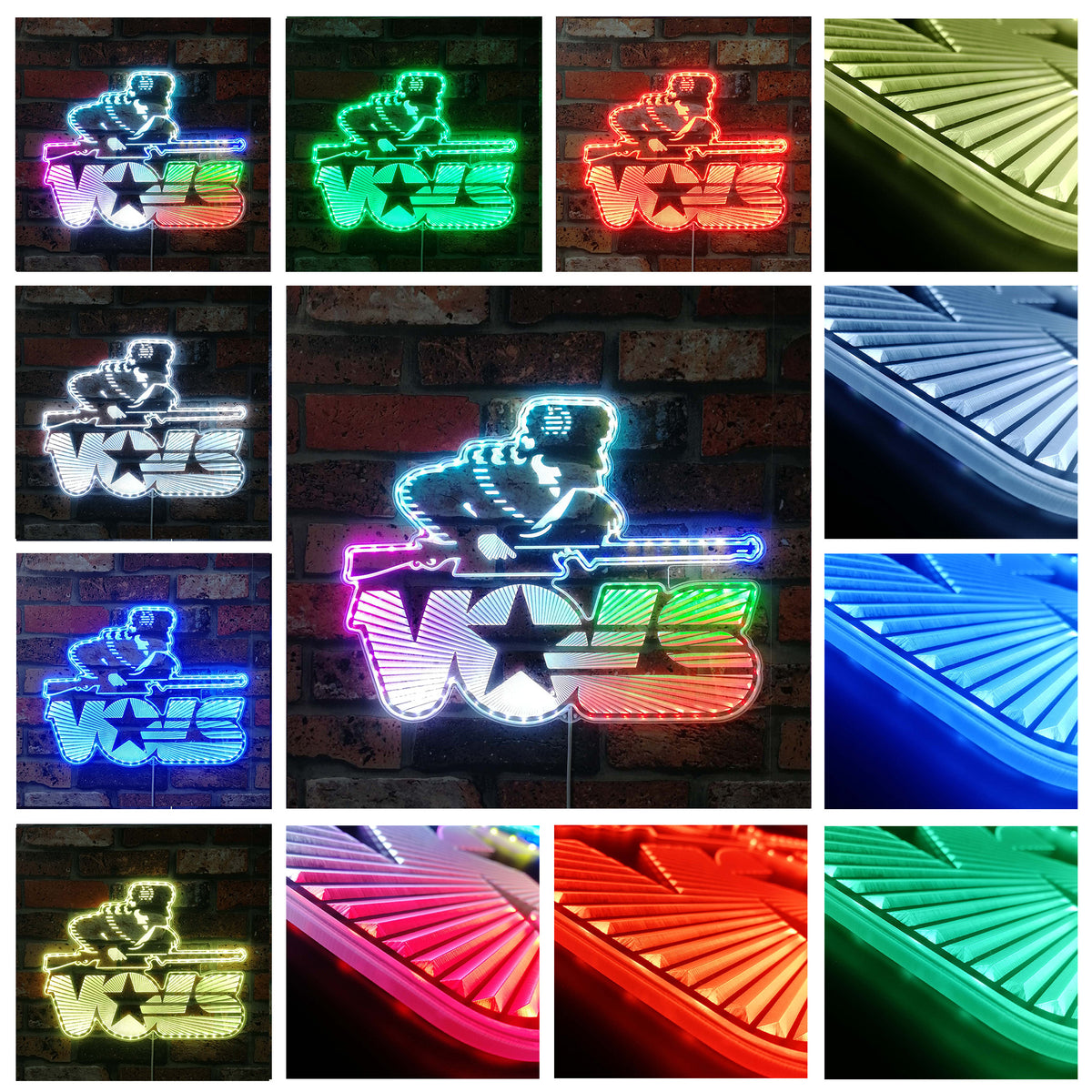 Vols Dynamic RGB Edge Lit LED Sign | PROLEDSIGN