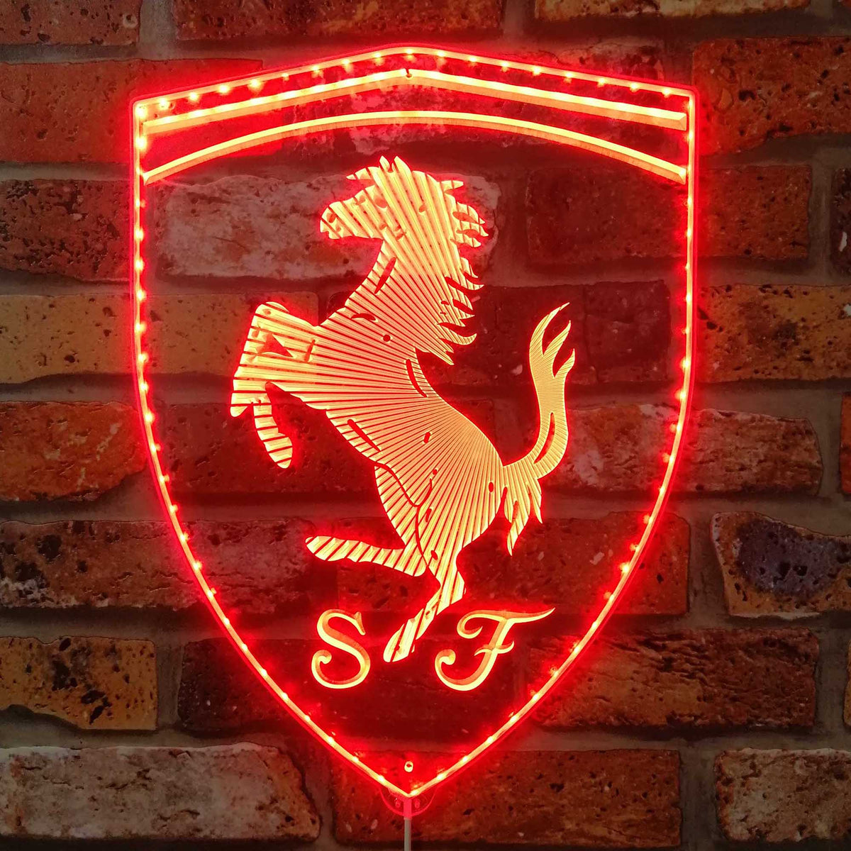 Scuderia Ferrari Dynamic RGB Edge Lit LED Sign | PROLEDSIGN