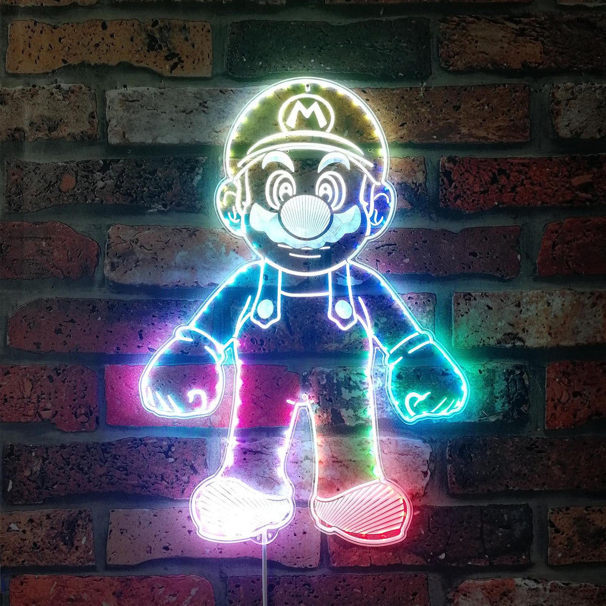 Super Mario Dynamic RGB Edge Lit LED Sign | PROLEDSIGN