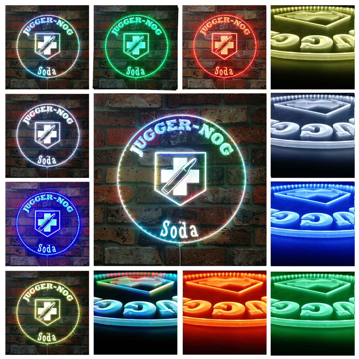 Cod Zombie Juggernog Soda Dynamic RGB Edge Lit LED Sign | PROLEDSIGN
