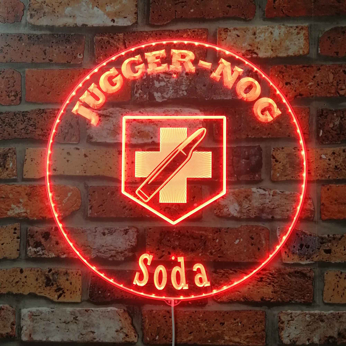 Cod Zombie Juggernog Soda Dynamic RGB Edge Lit LED Sign | PROLEDSIGN
