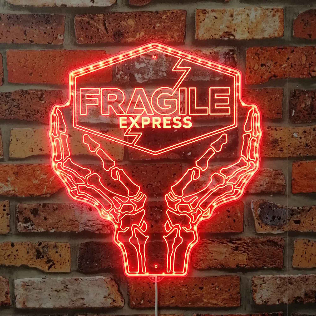 Fragile Express Dynamic RGB Edge Lit LED Sign | PROLEDSIGN