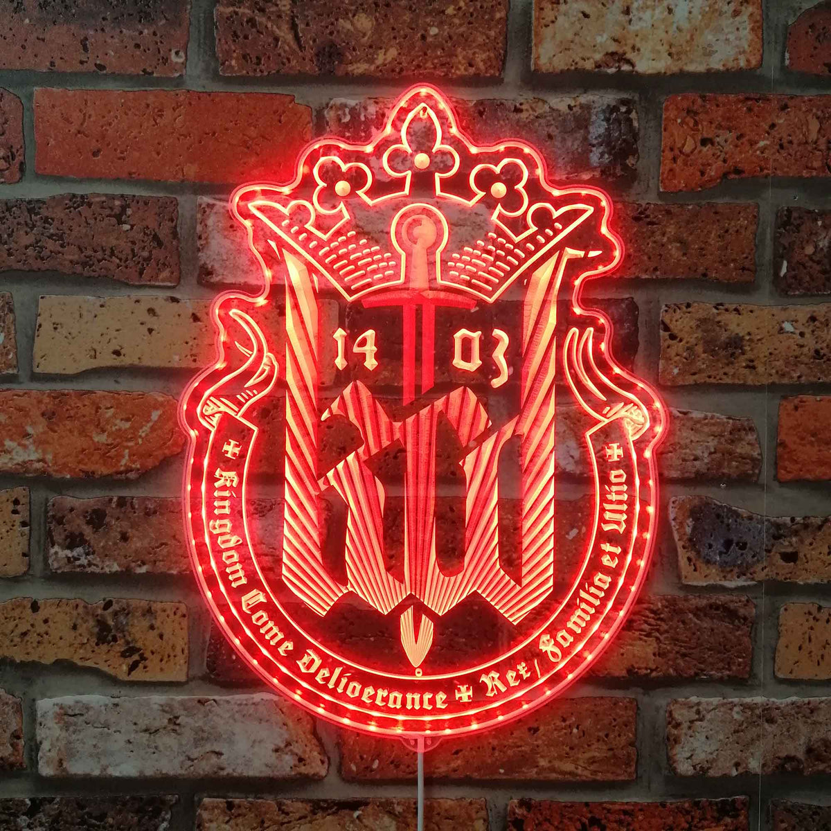 Kingdom Come Dynamic RGB Edge Lit LED Sign | PROLEDSIGN