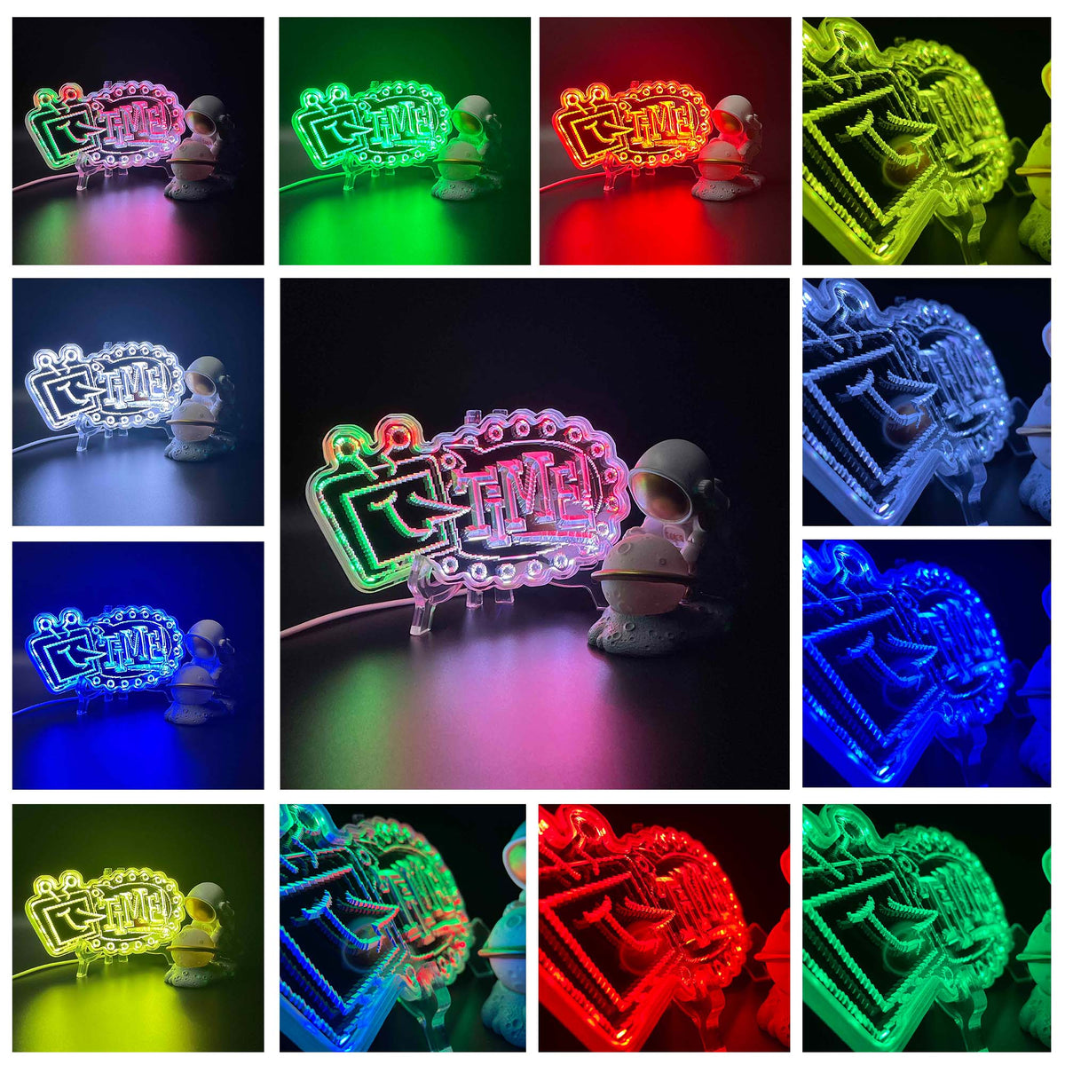 Deltratune Tenna Tv Time Dynamic RGB Edge Lit LED Sign | PROLEDSIGN