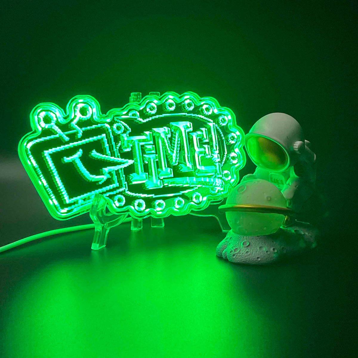 Deltratune Tenna Tv Time Dynamic RGB Edge Lit LED Sign | PROLEDSIGN