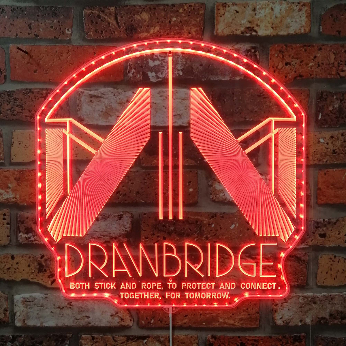 Drawbridge Dynamic RGB Edge Lit LED Sign | PROLEDSIGN