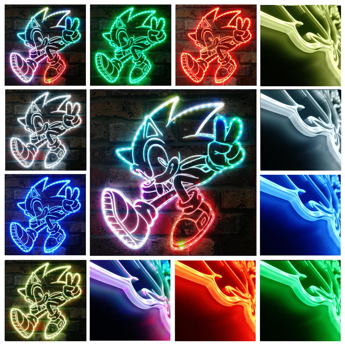 Sonic Dynamic RGB Edge Lit LED Sign | PROLEDSIGN