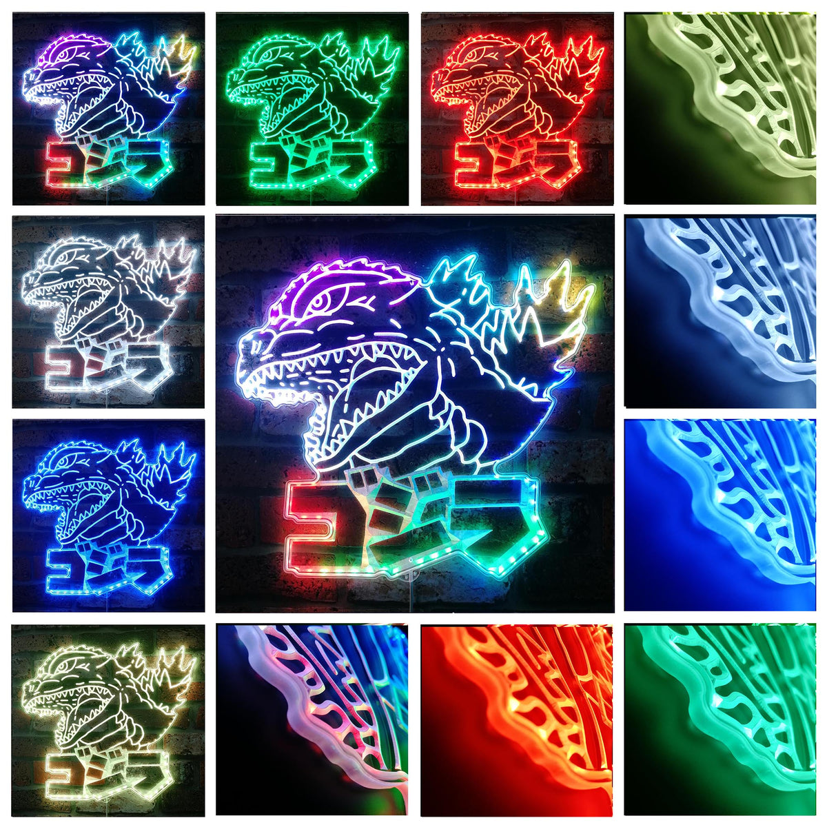 Godzilla Neon Dynamic RGB Edge Lit LED Sign | PROLEDSIGN