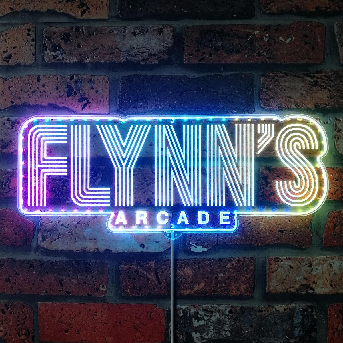 Flynn's Arcade Dynamic RGB Edge Lit LED Sign | PROLEDSIGN