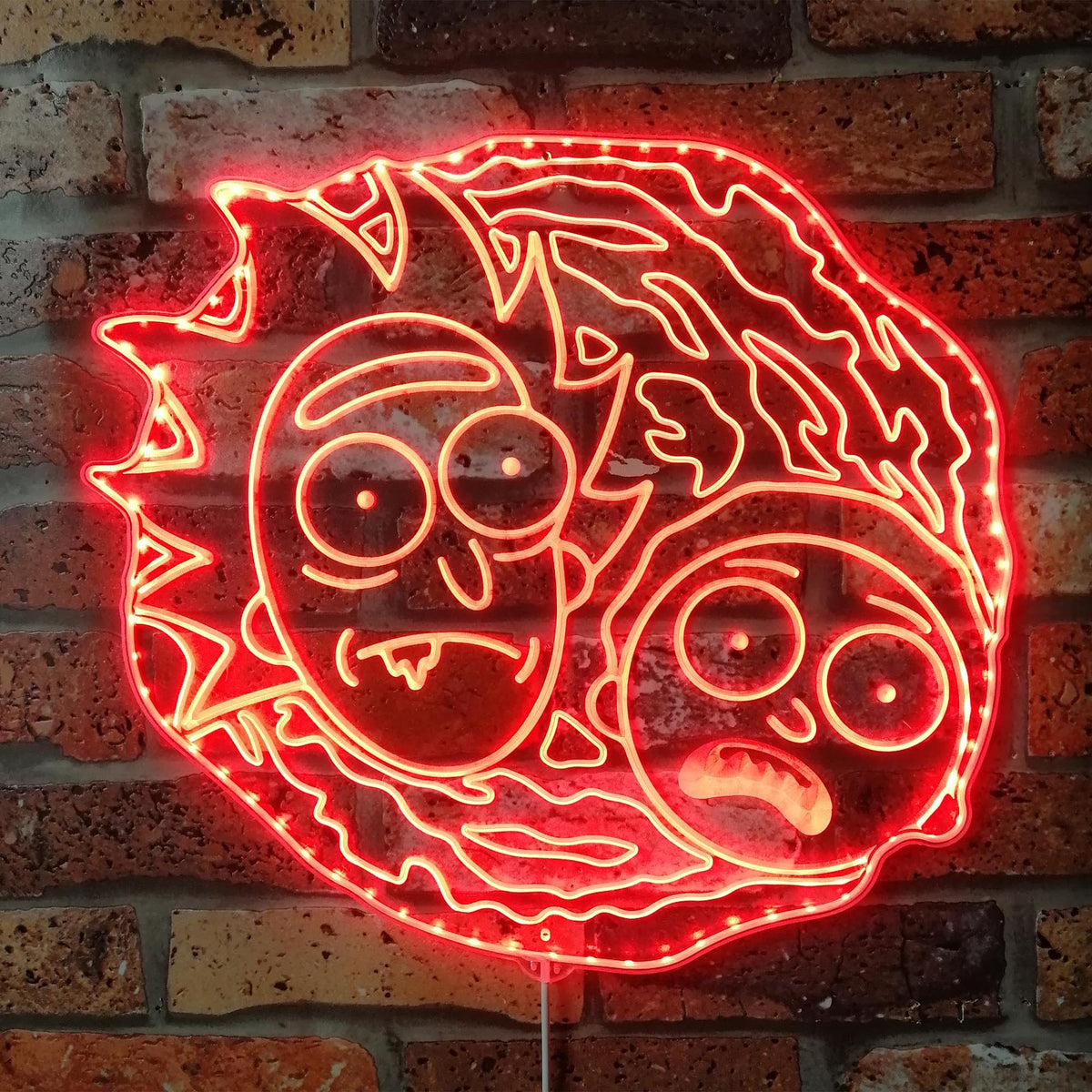 Rick and Morty Dynamic RGB Edge Lit LED Sign | PROLEDSIGN
