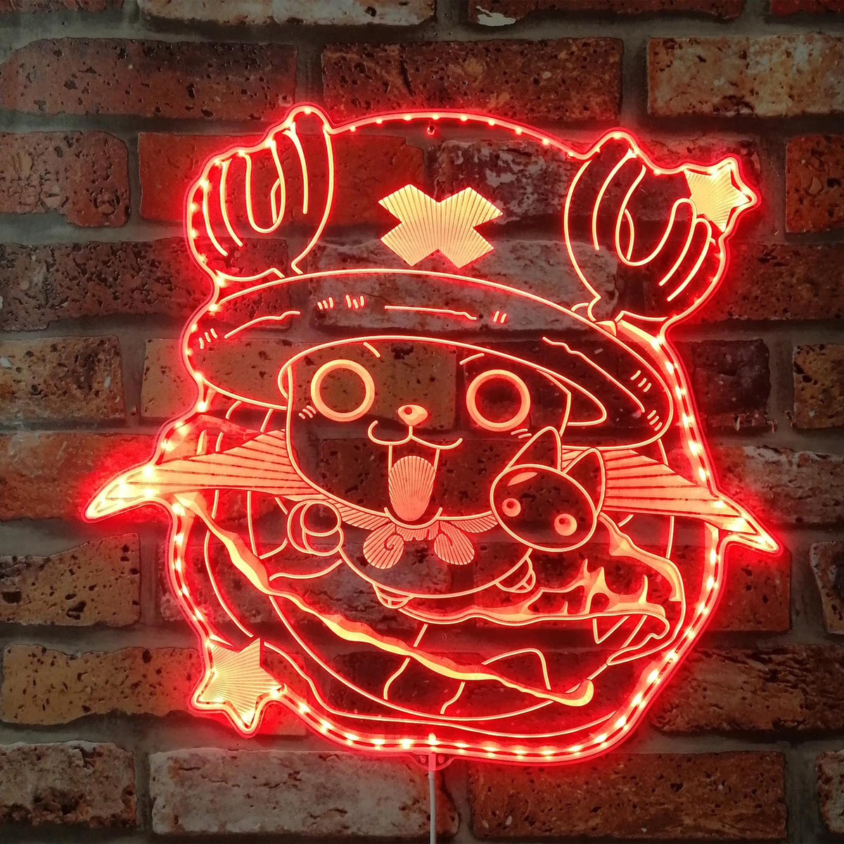 Tony Tony Chopper One Piece Dynamic RGB Edge Lit LED Sign | PROLEDSIGN