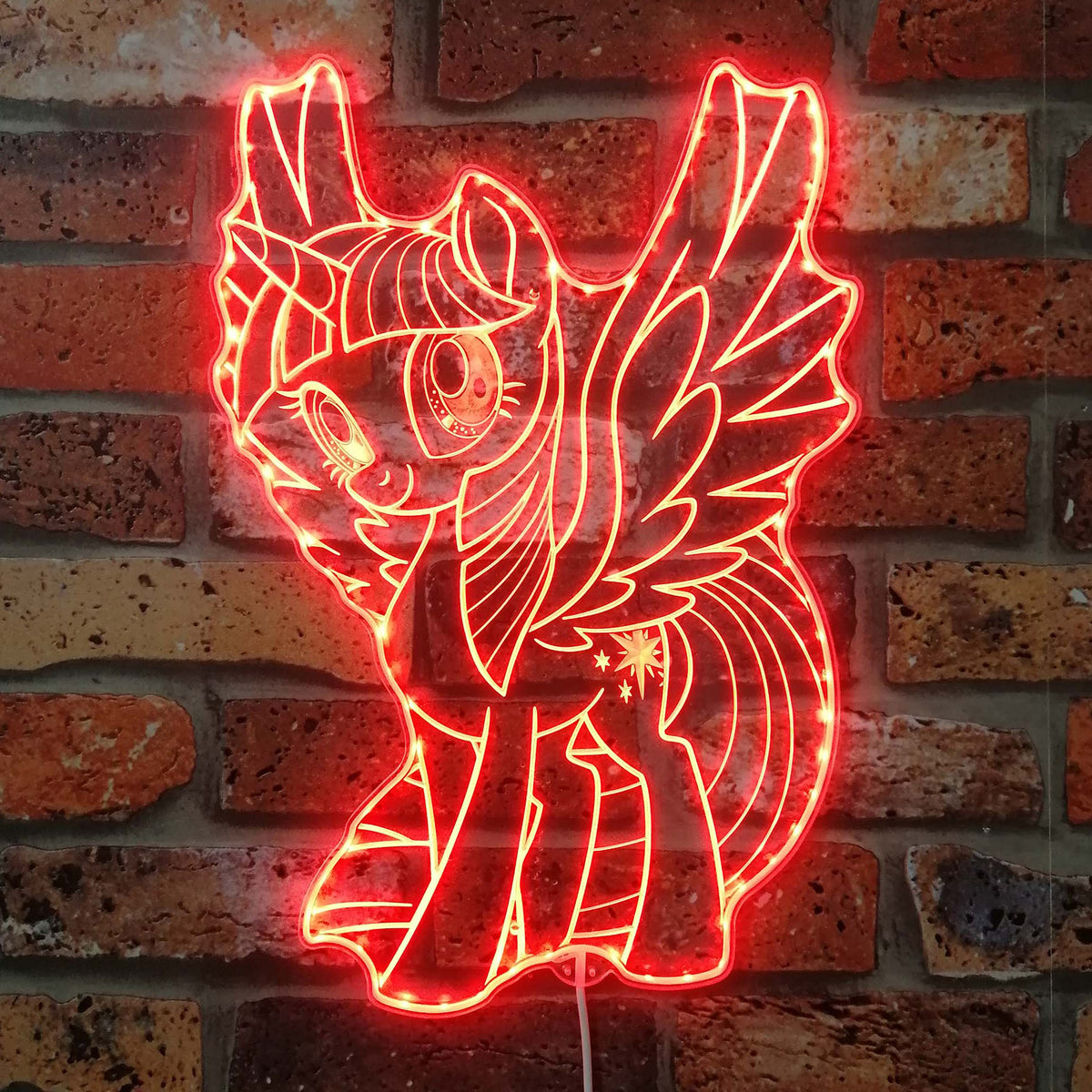 My Little Pony Trilight Sparkle Dynamic RGB Edge Lit LED Sign | PROLEDSIGN