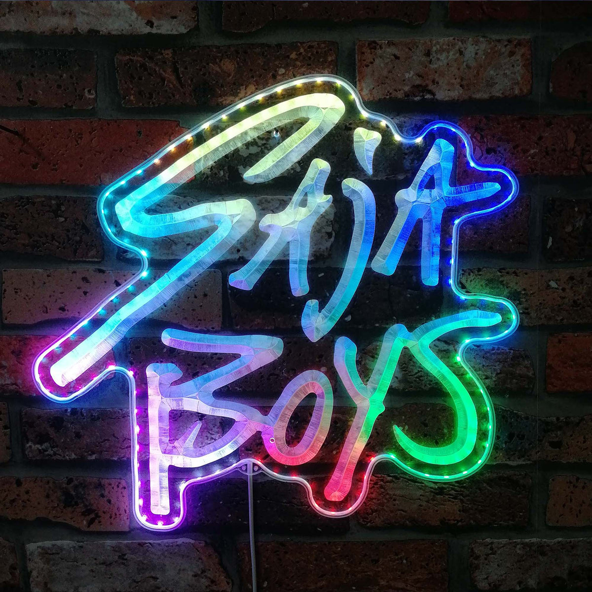 Kpop Demon Hunters Saja Boys Dynamic RGB Edge Lit LED Sign | PROLEDSIGN