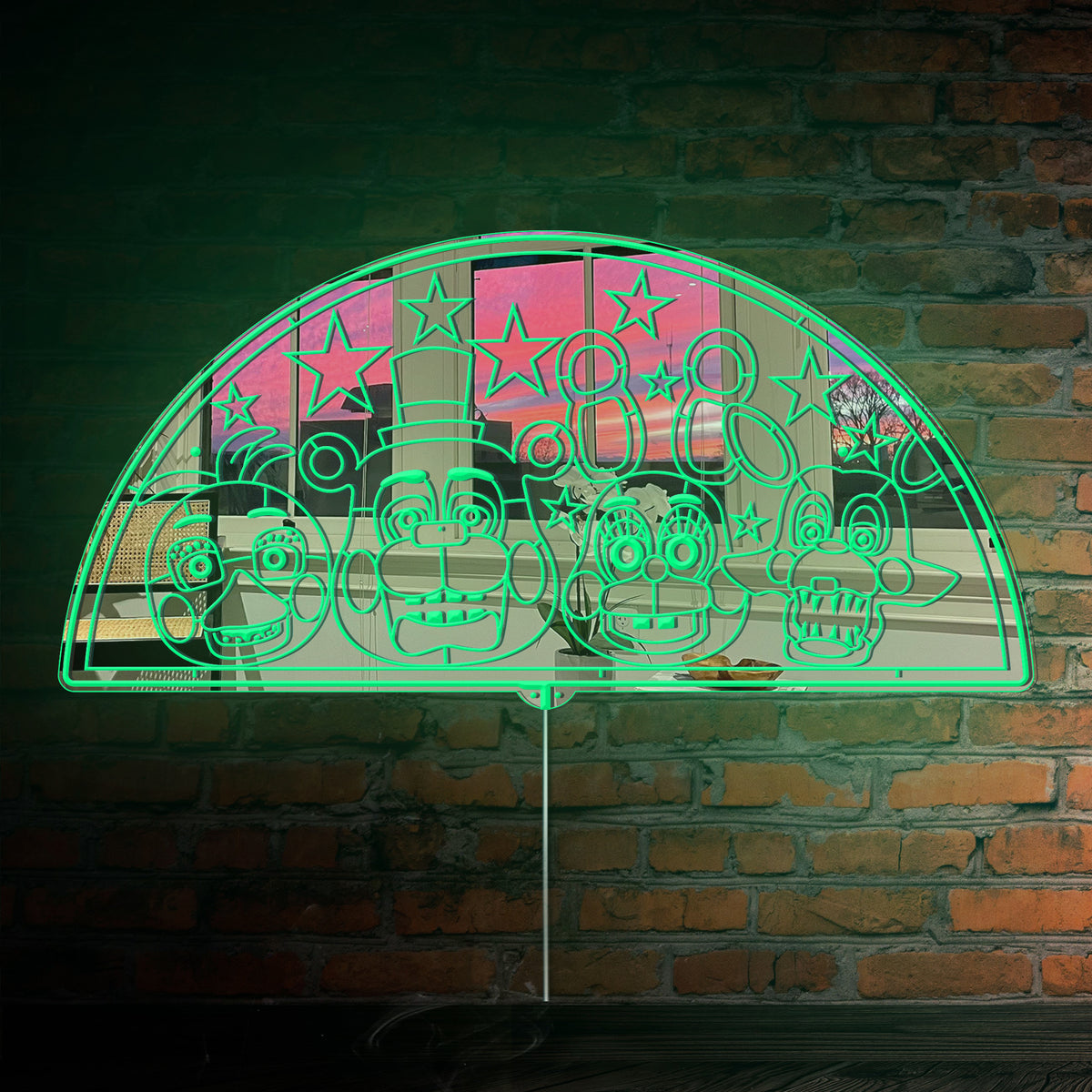 Five Nights at Freddy's Freddy Chica Bonne Foxy RGB LED Neon Sign with ...