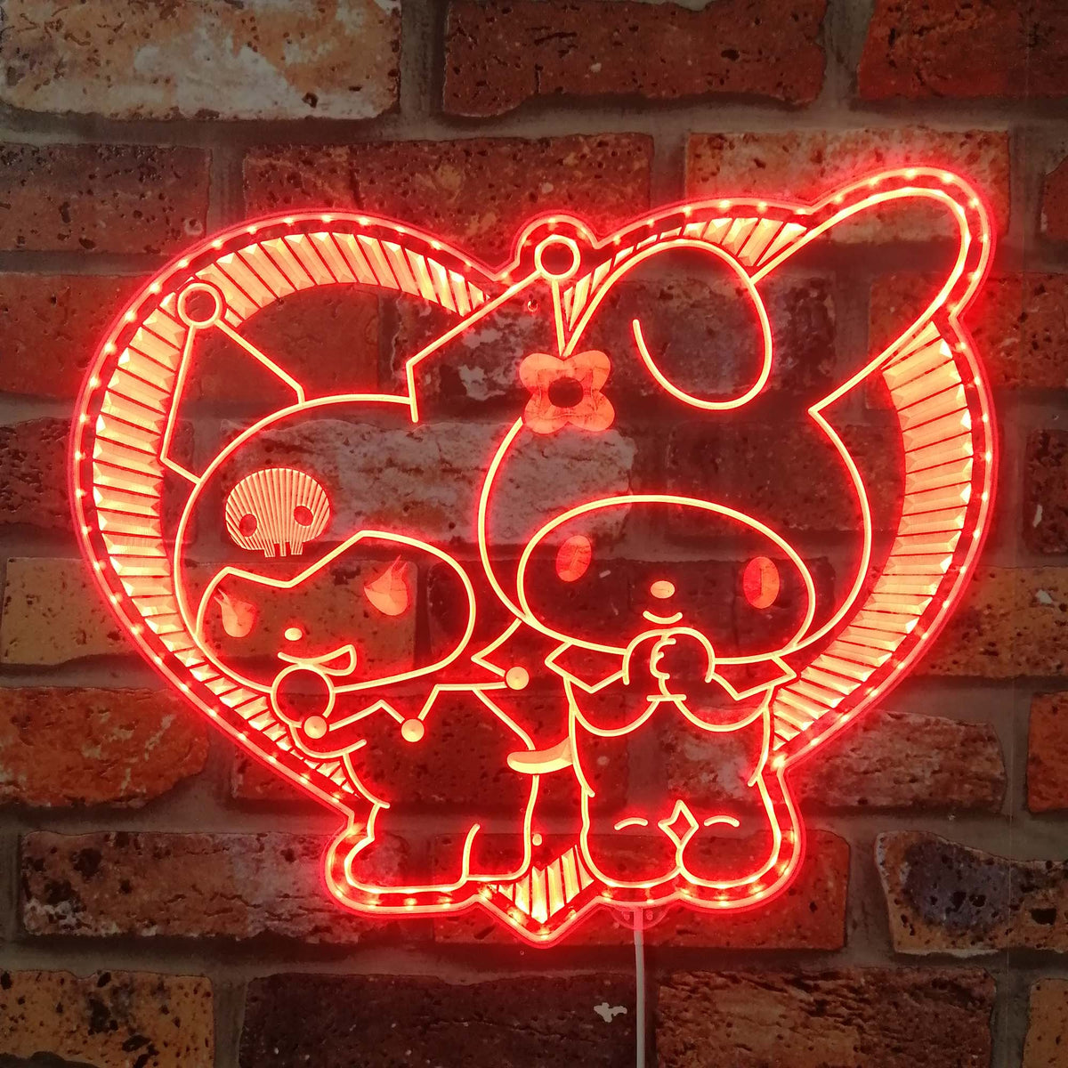 My Melody & Kuromi Dynamic RGB Edge Lit LED Sign | PROLEDSIGN