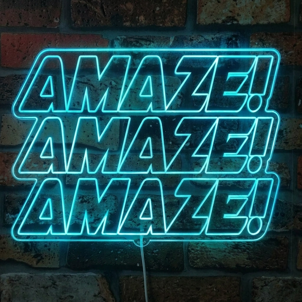 Project Hail Mary Amaze Dynamic RGB Edge Lit LED Sign | PROLEDSIGN
