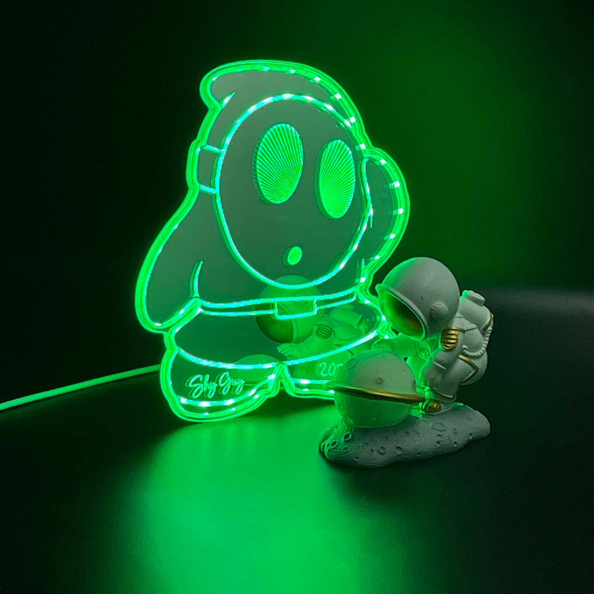 Mario Shy Guy Dynamic RGB Edge Lit LED Sign | PROLEDSIGN