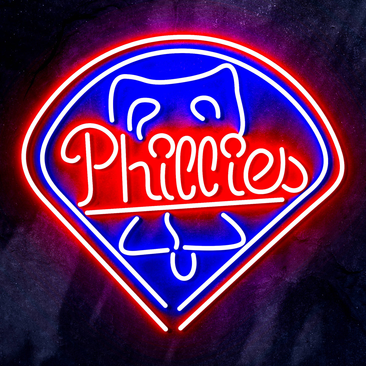 MLB Philadelphia Phillies Bar Neon Flex LED Sign | PRO LED SIGN