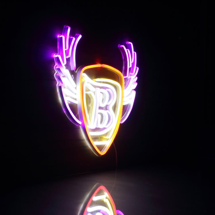NFL Baltimore Ravens Handmade Neon Flex LED Sign | Birthday Gift For Him
