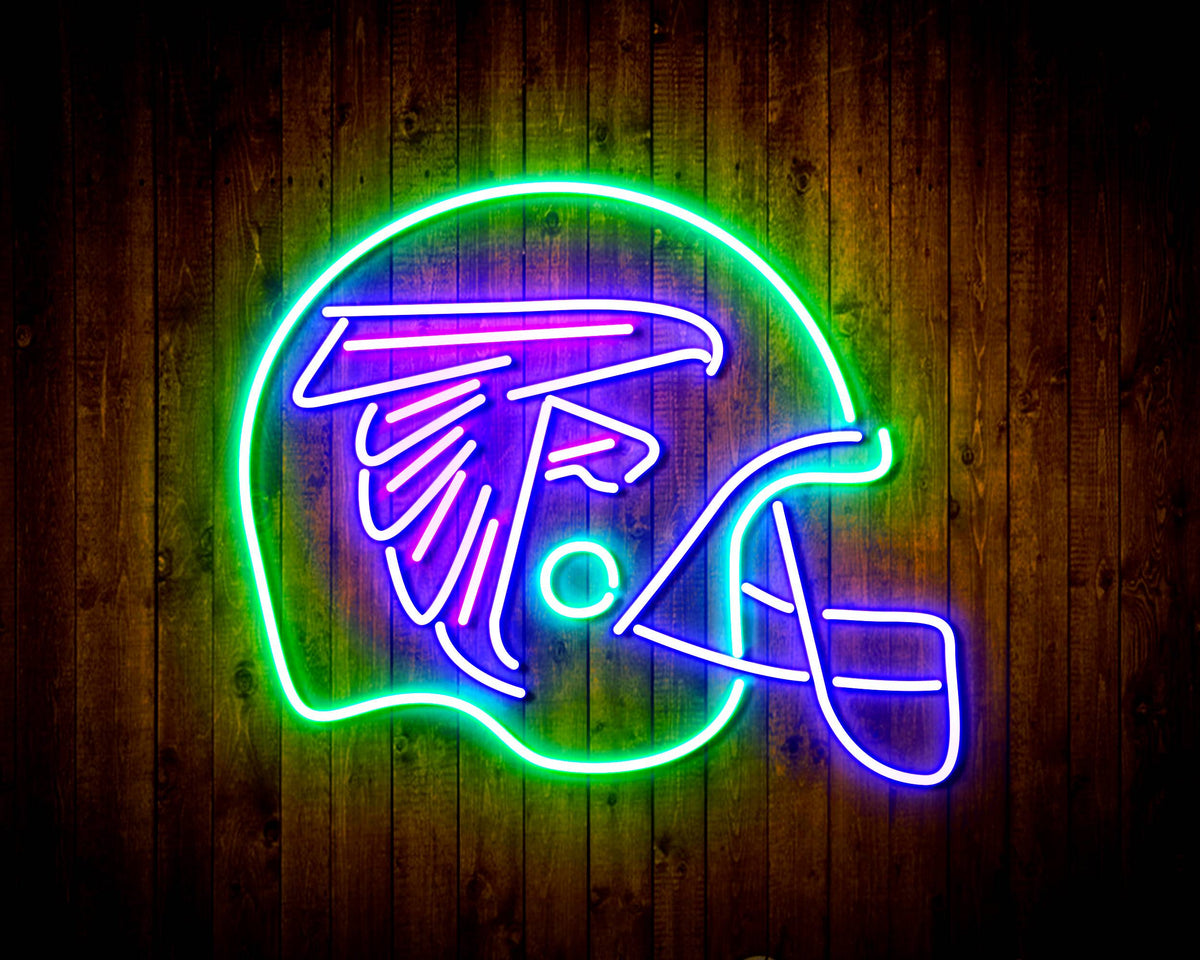 NFL Helmet Atlanta Falcons Handmade Neon Flex LED Sign | PRO LED SIGN