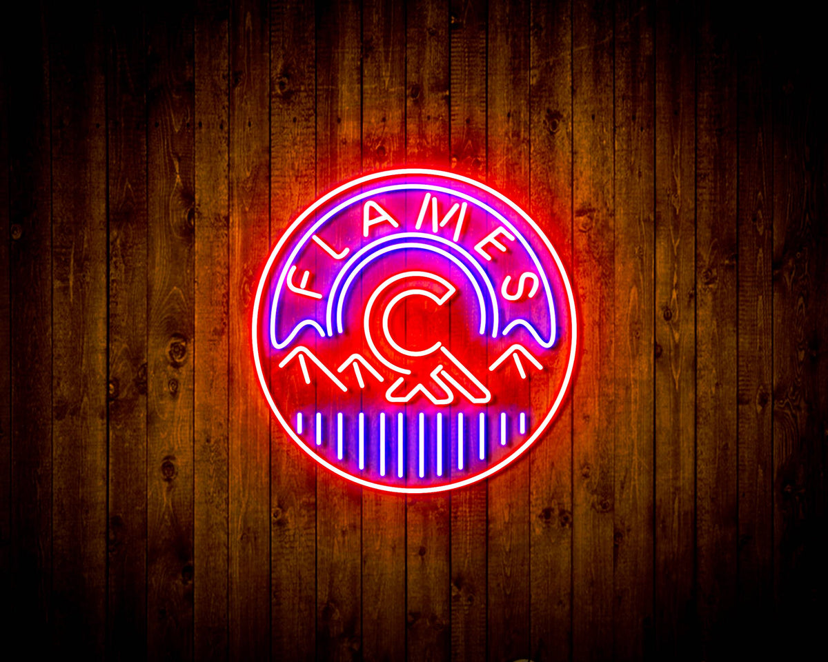 NHL Calgary Flames Handmade Neon Flex LED Sign | PRO LED SIGN