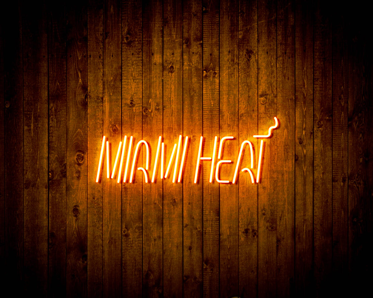 NBA Miami Heat Handmade Neon Flex LED Sign | PRO LED SIGN