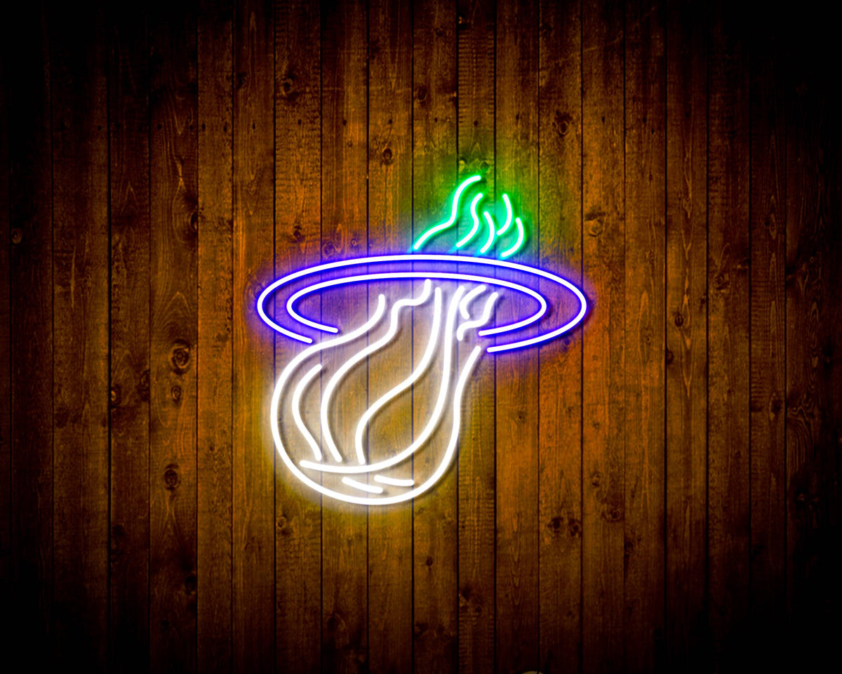 Miami Heat Handmade Neon Flex LED Sign | PRO LED SIGN