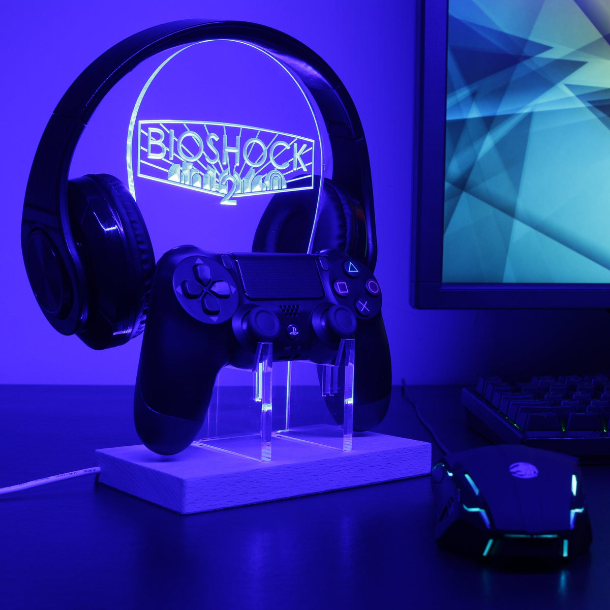 BioShock 2 LED Gaming Headset Controller Stand | PRO LED SIGN