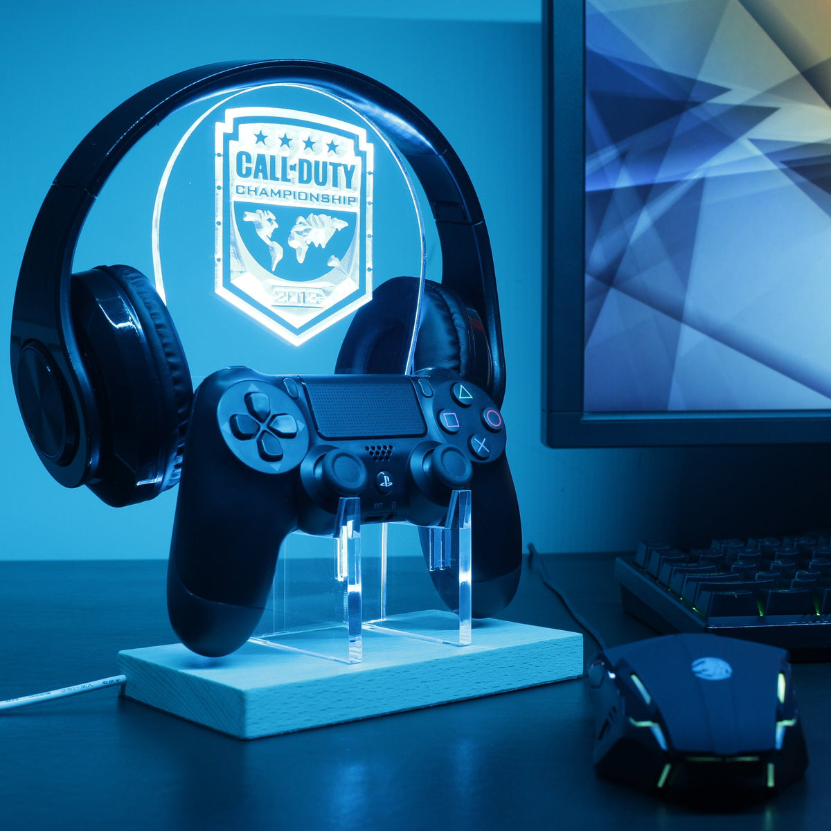 Call of Duty LED Gaming Headset Controller Stand | PRO LED SIGN