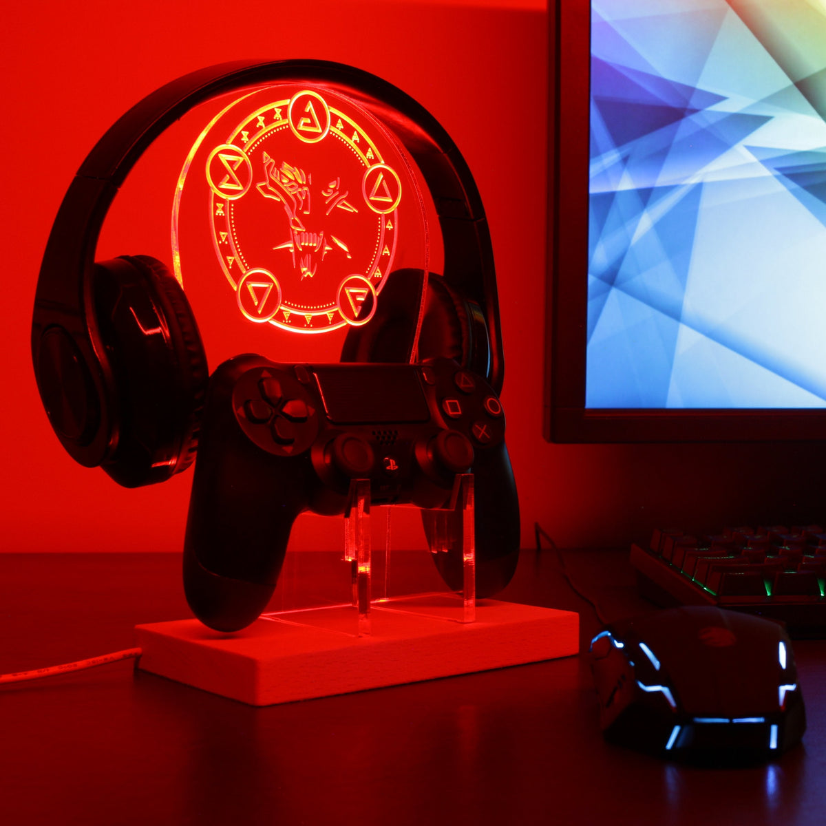 The Witcher LED Gaming Headset Controller Stand | PRO LED SIGN